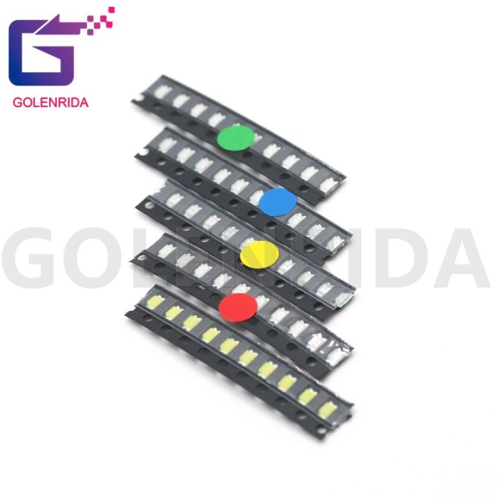COD Free Cas♘】 boran6362629 100ชิ้น1206ไดโอด Led Smd แดงอ่อนเขียวน้ำ ...