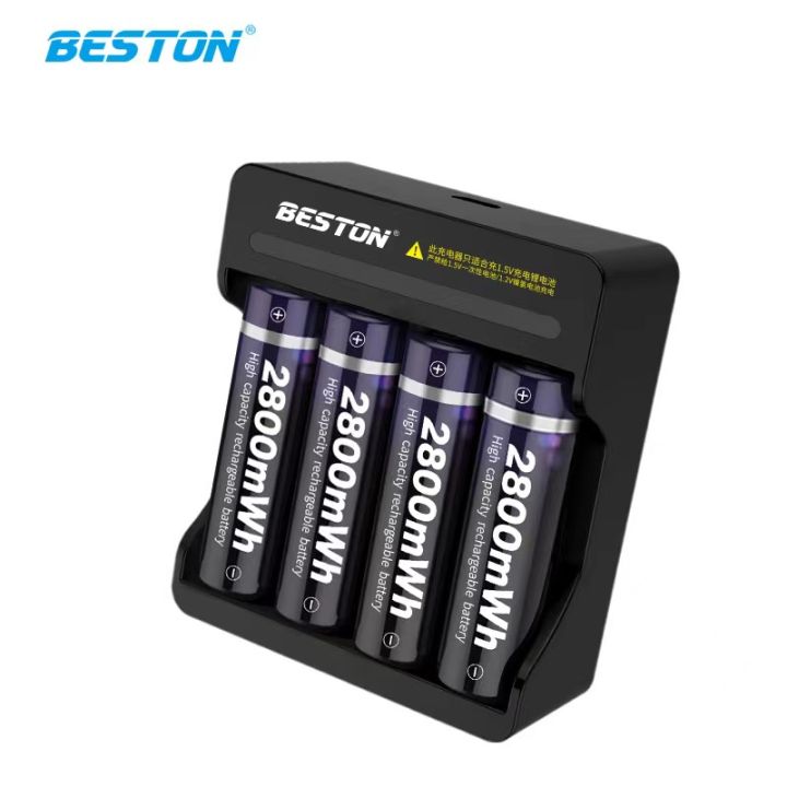 ถ่านชาร์จ BESTON AA 1.5v Li-ion 1850mAh เครื่องชาร์จ BST-M7011 Beston 1 ...
