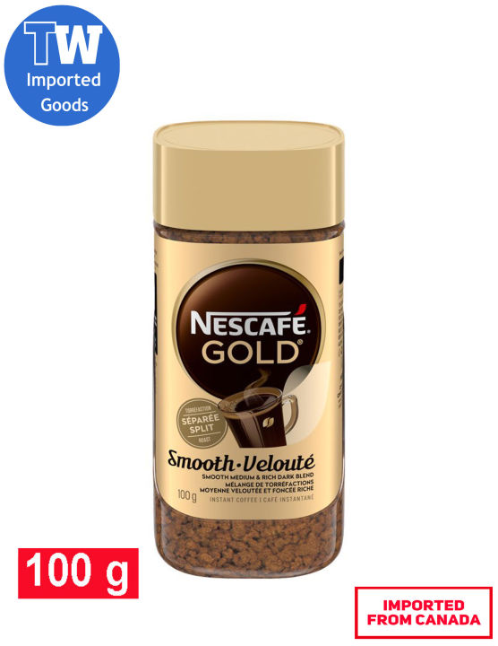 PRODUCT OF CANADA Nescafe Gold SMOOTH Medium & Rich Dark Blend Instant ...