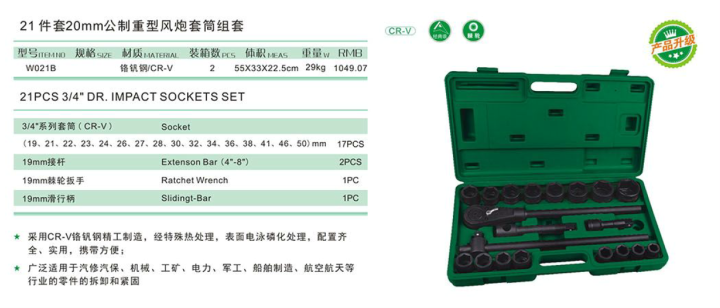 Wynns Tools , 21pcs 3/4" Impact Socket Set - W021B | Lazada Singapore