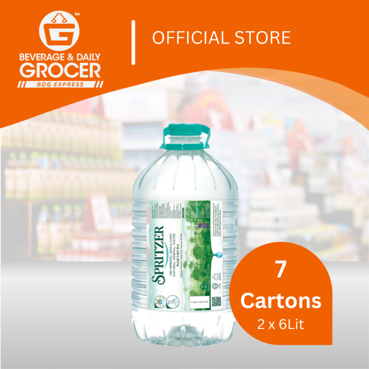 Spritzer Mineral Water (2 x 6 Lit) - 7 Carton | Lazada