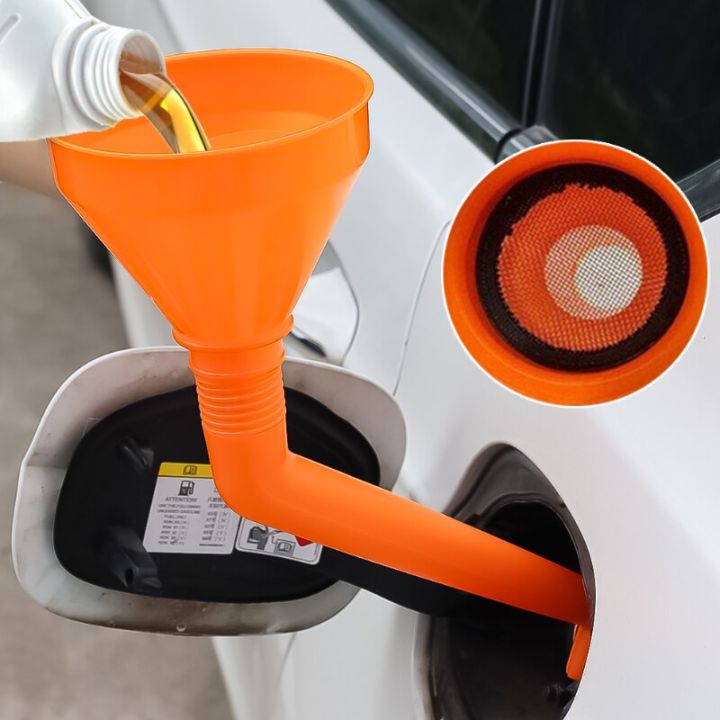 Car and Motorcycle Fuel Filters Refueling Gasoline Engine Oil Funnel ...