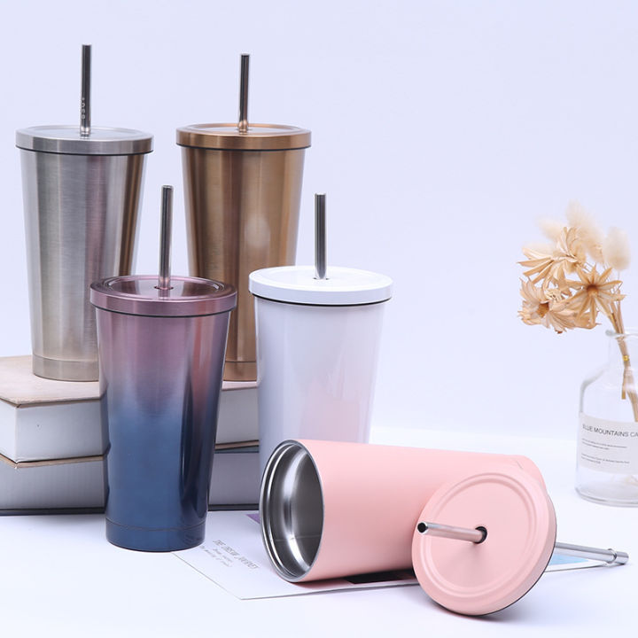Tumbler Cup Stainless Polos tanpa merk Starbuck Botol Minum Kopi ...