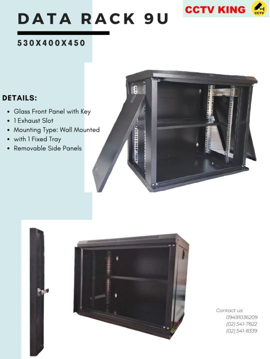9U Server Rack 9u Data Cabinet Data Rack (For Self Assembly) Network ...