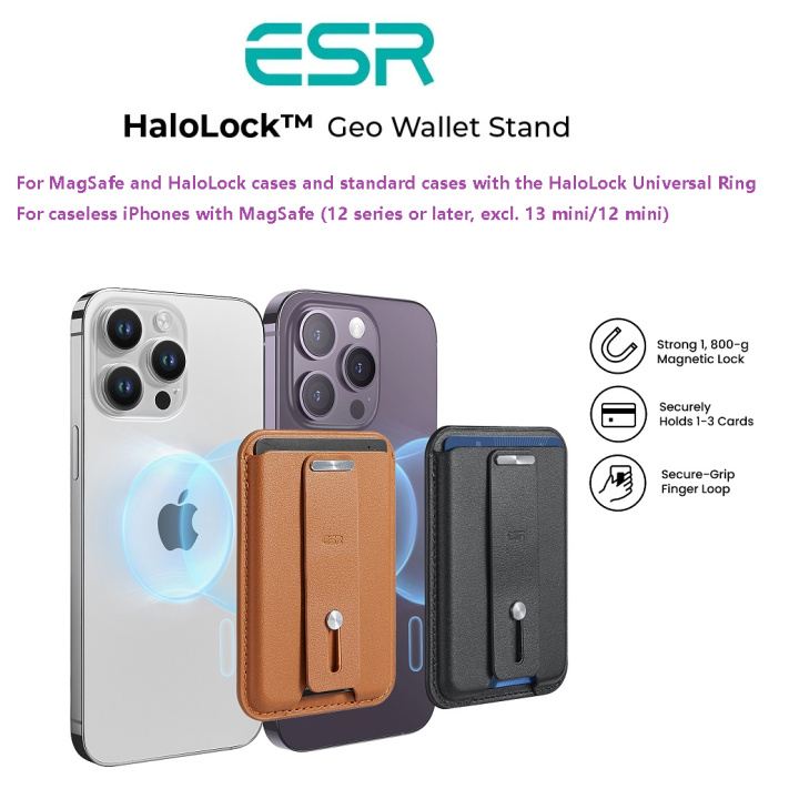 ESR HaloLock กระเป๋าสตางค์หนังสำหรับผู้ไม่นิยมเนื้อสัตว์แม่เหล็ก,เข้า ...
