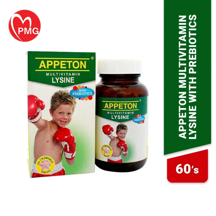 [PMG PHARMACY] Appeton Multivitamin Lysine With Prebiotics (60'S) | Lazada