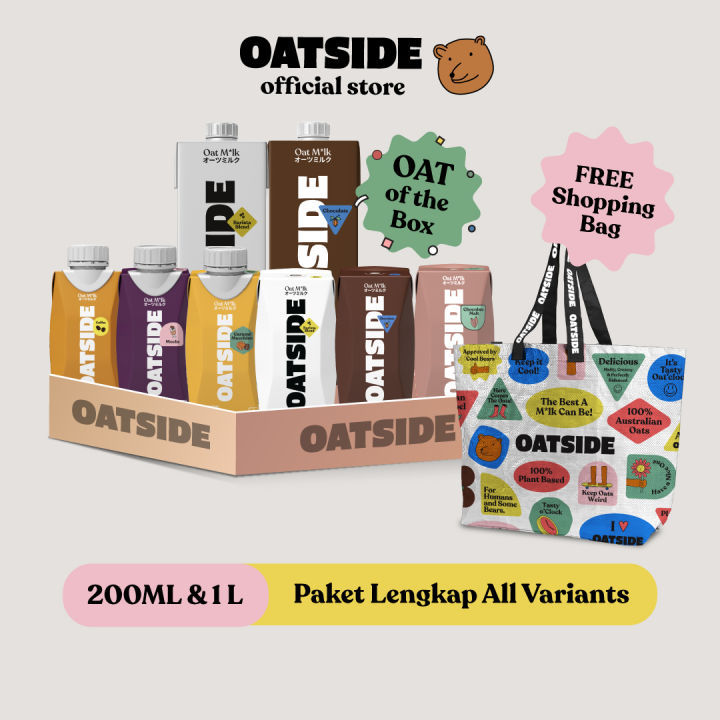 (Paket Lengkap) OATSIDE 1L & Mini 200ml All Variants | Susu Oat Semua ...