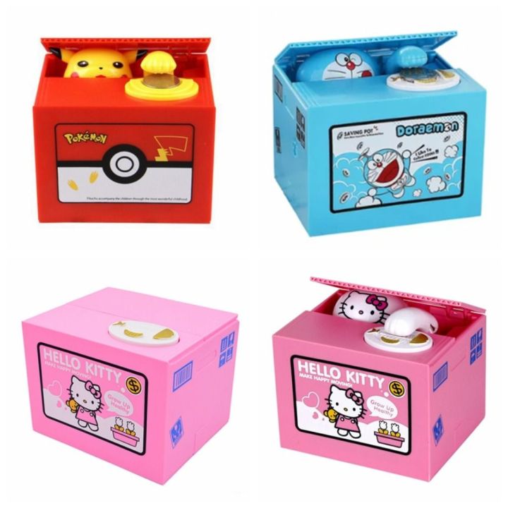 DE626 Cartoon Pikachu Money Saving Box with Music Pikachu Cartoon ...