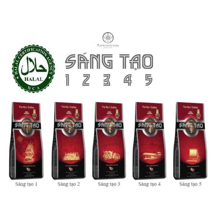 [Halal] (Sang Tao 1/2/3/4/5) Trung Nguyen Top Vietnamese Ground Coffee ...