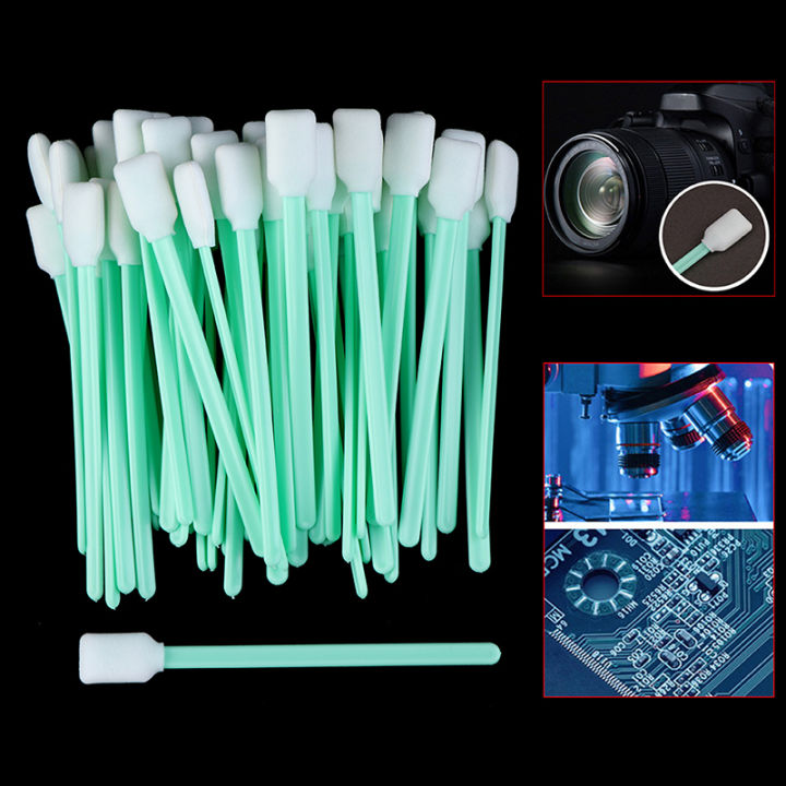 Hiking fun💕100pc Foam Tipped Solvent Cleaning Swab Inkjet Printer Swabs ...