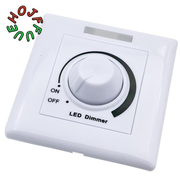 LED Dimmer Switch 86 Type Wall Light Adjustable Brightness Controller ...