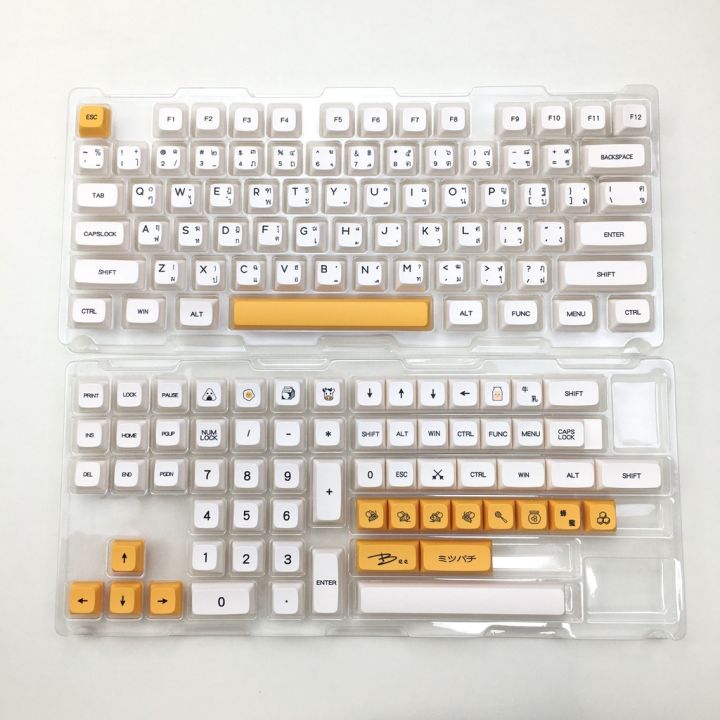 Honey Milk Thai Keycaps XDA Profile PBT Dye-sub Keycap แป้นพิมพ์กลไก ...
