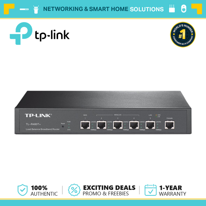 TP LINK TL-R480T+ (Desktop/Rackmount Load Balance Broadband Router ...