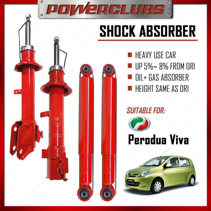 2/4pcs Heavy Duty Car Absorber for Perodua Viva 07-14Y Shock Absorber ...