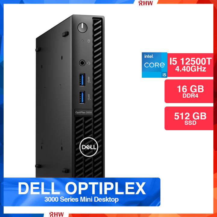 Intel Core i5-12500T│Dell Optiplex 3000 MFF│16GB RAM│512GB SSD│12th Generation│18MB cache│6 ...