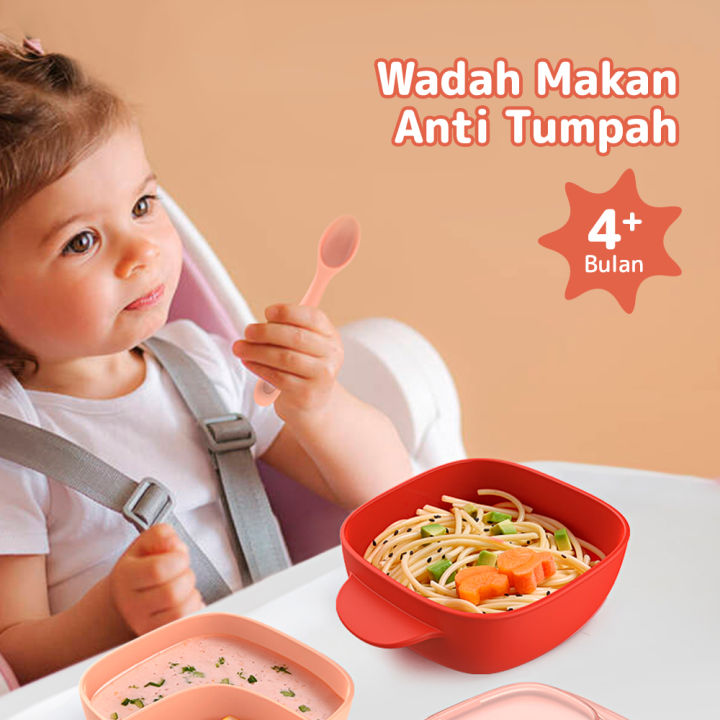 HOGOKIDS Baby Lunchbox Spoon | Tempat makan Anak Bayi Lengkap dengan Sendok Karakter Robot ...