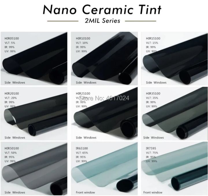 50Cmx300cm IR100% Nano Ceramic Film Super Quality High Heat Resistant ...