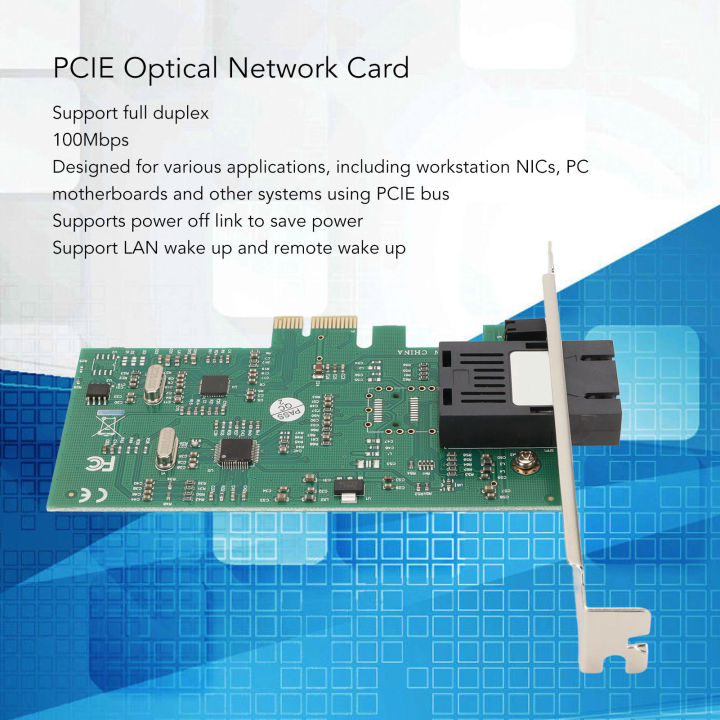 PCI Express Network Adapter PCIE Optical Network Card RTL8105E for ...