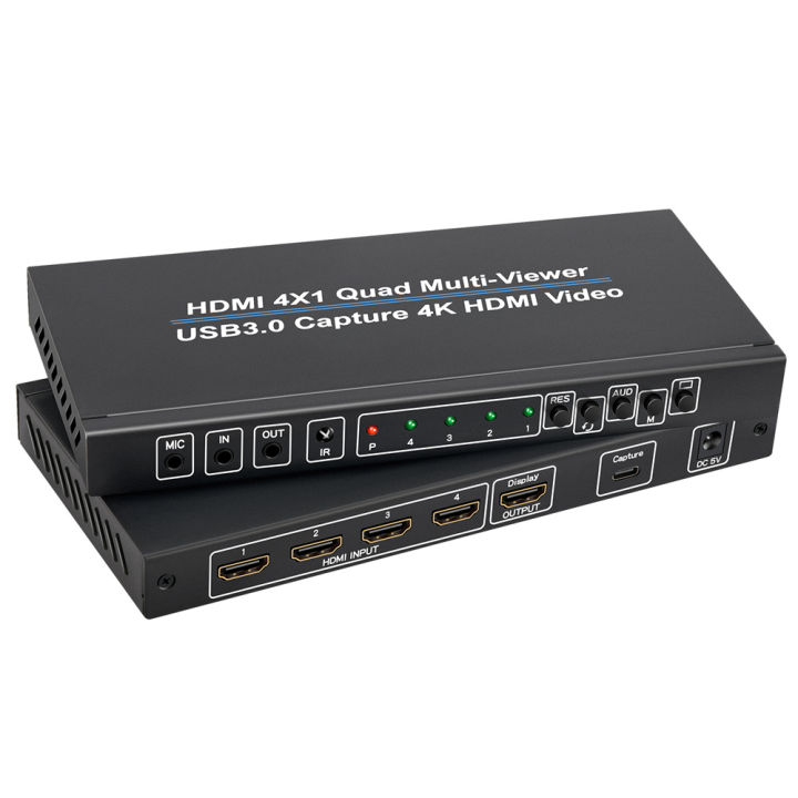 Tangrensop HDMI Multi-Switcher 4X1 Multi-Viewer สลับ1080P การควบคุม IR ...