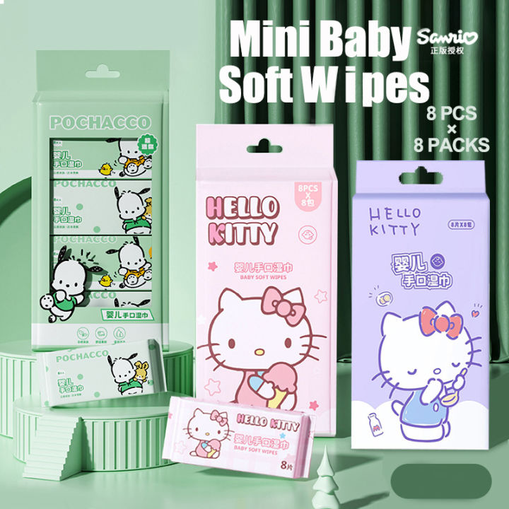Sanrio Non-Alcohol Wet Wipes Mini Baby Wet Wipes Sanrio Licensed ...