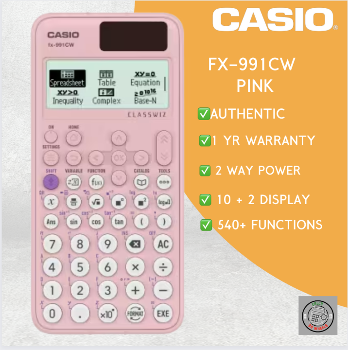 Casio fx991cw pink classwiz scientific calculator | Lazada PH
