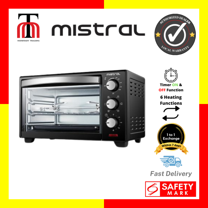 Mistral 35L Electric Oven, Basic + Rotisserie + Convection Function ...