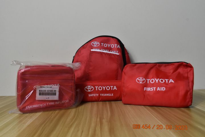 Original TOYOTA Safety/SOS/Emergency Tools - Tyre Inflator/Jump Starter ...
