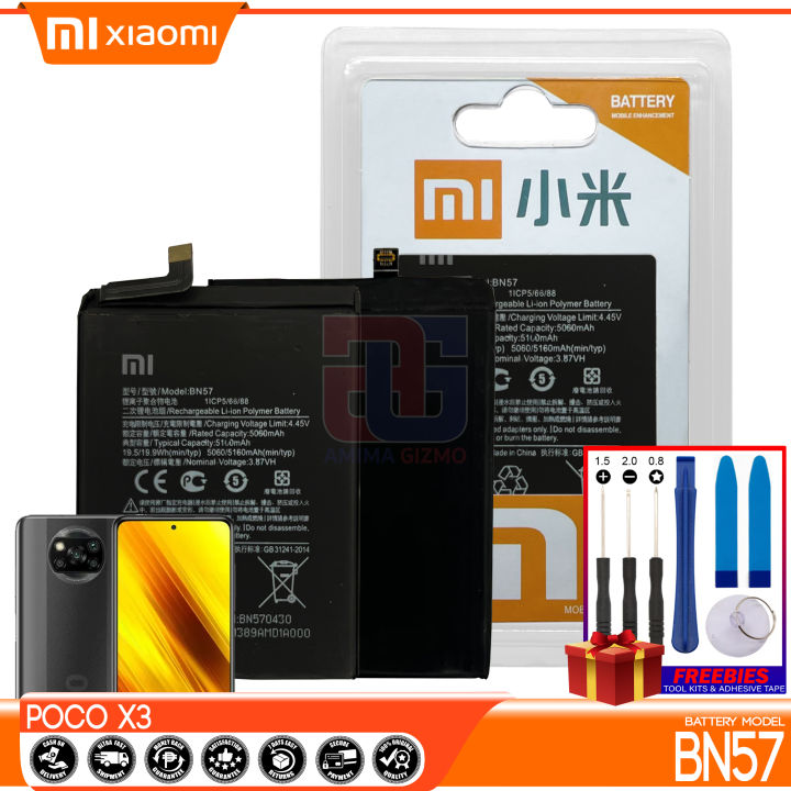 Xiaomi Pocophone X3 NFC Battery Original Quality and Capacity Model ...