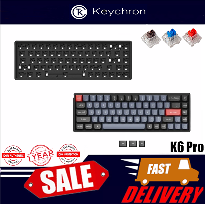 Keychron K6 Pro QMK/VIA Wireless Custom Mechanical Game Keyboard | Lazada PH