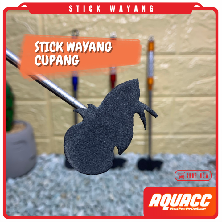 Stick Wayang Ikan Cupang Channa Hias & Aduan Mental Stick Stainless ...