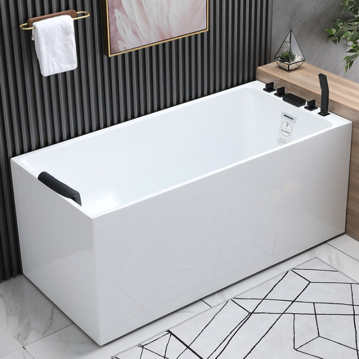 Japanese-style small bathtub household small-sized deep-soaked acrylic ...