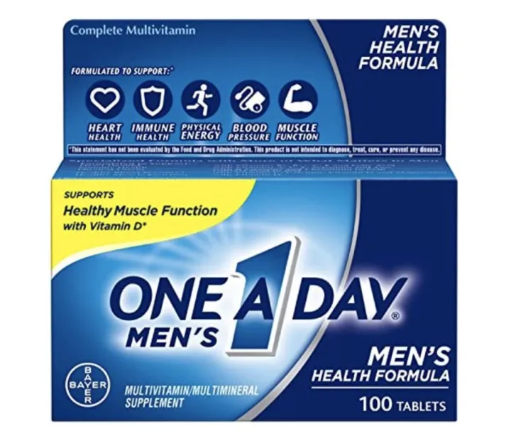 One A Day Men’s Multivitamin, Supplement with Vitamins A, C, E, B1, B2 ...