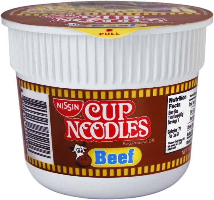 Nissin Mini Cup Noodles Beef 40g | Lazada PH