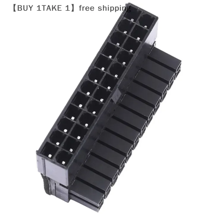 【yolanda】 ATX 24Pin 90 degree 24 pin to 24pin Power Plug Adapter ...