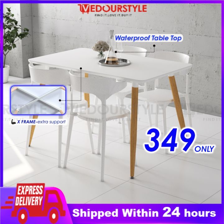 (1+4) Vedourstyle Muji Style Dining Set/Eames Dining Table Set/Cafe ...
