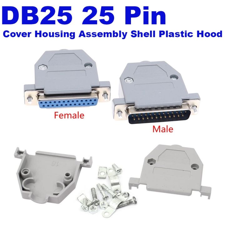 RS232 DB25 25 Pin Female/Male 2Rows Solder Type Plug D-SUB Male Plug ...