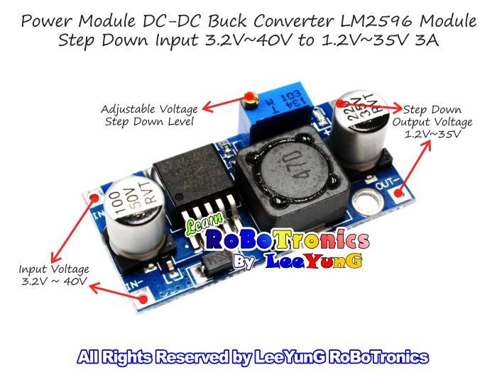 LM2596 DC-DC Adjustable Step Down Voltage Regulator DC-DC Buck ...