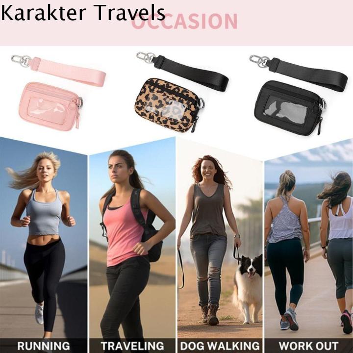 KARAKTER Multifunction Hanging Card Holder Nylon Mini Multi-card Hand ...