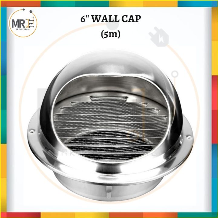 6 HOOD DUCTING SNLESS STEEL WALL CAP / COOKER HOOD DUCTING CAP / COOKER HOOD END CAP | Lazada
