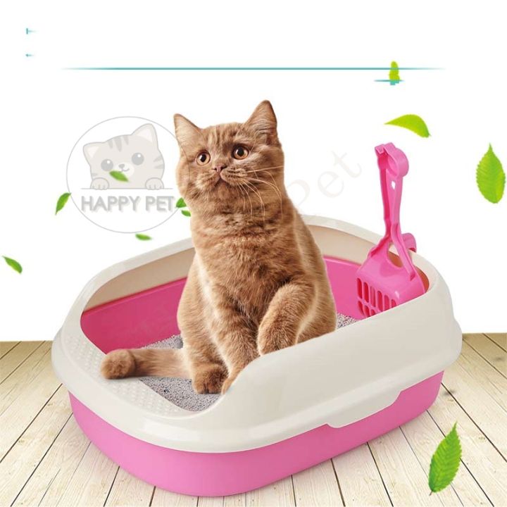 [Happy Pet Trading]Cat Litter Box with 4 Colors [Free Scoop] | Lazada