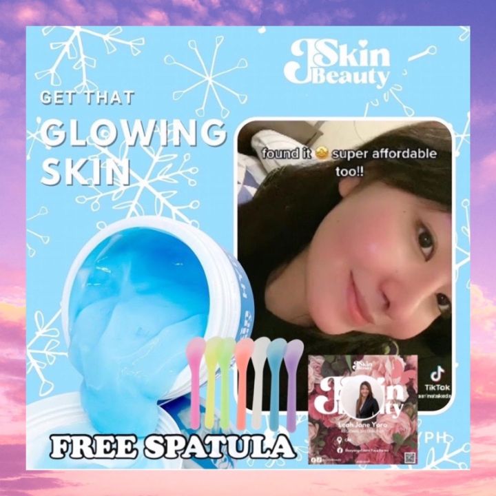 J Skin Beauty Hydra Moist Ice Water Sleeping Mask 300g with cooling ...