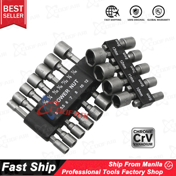 9pcs 14pcs High Quality Hex Socket Set Adapter Short Sockets Torque ...