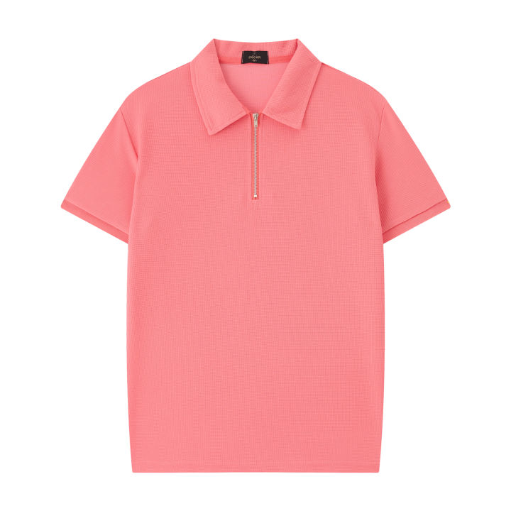 Kinwoo T598 Mini Waffle Casual Style Polo Shirt For Man Korean Fashion ...