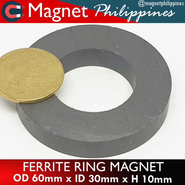 1 Pc. Y30 FERRITE CERAMIC RING MAGNET Variations (OD60xID30x10mm ...