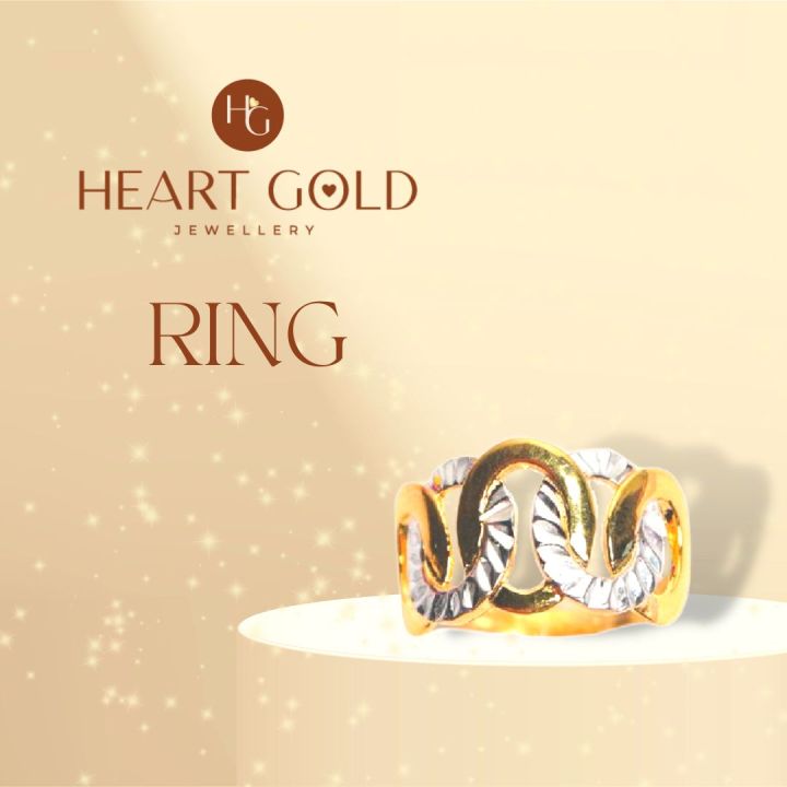 Heart Gold Jewelry 2c Zero Ring Emas 916 | Lazada