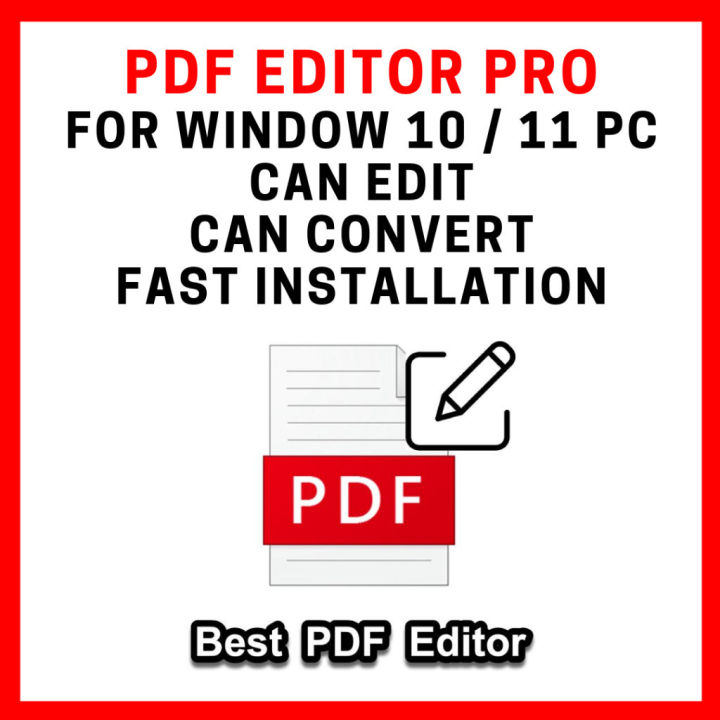 PDF Editor Pro 2024 - For Windows 10/11 Full Version | Lazada PH