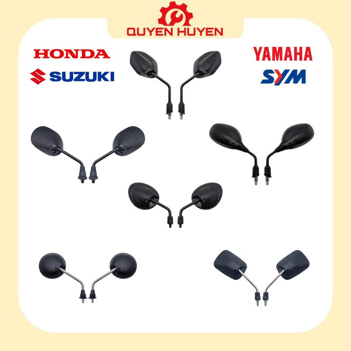 Bộ Gương Kính Chiếu Hậu Xe Số Xe Ga Honda Yamaha Suzuki Dream Thái Wave Cub Future
