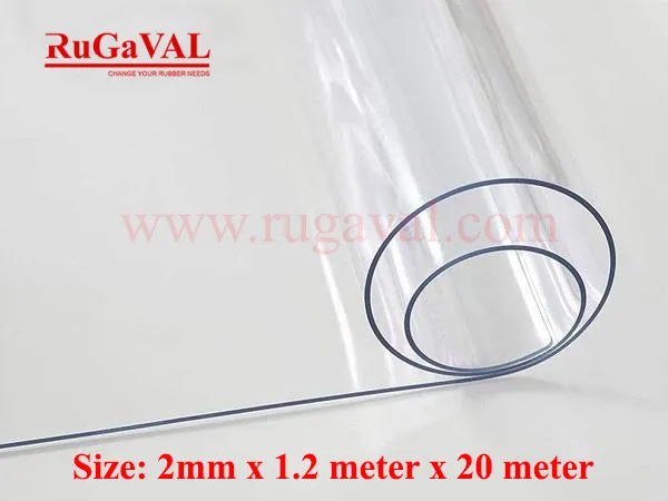 Clear PVC Sheet I Transparent Sheet I Size:2mm(Thk)x1.2mtr(W)x20mtr(L ...