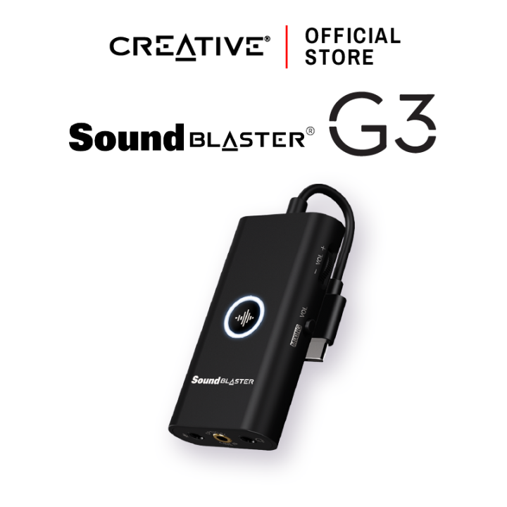 CREATIVE Sound Blaster G3 External USB Sound Card -Windows|macOS|PS5 ...