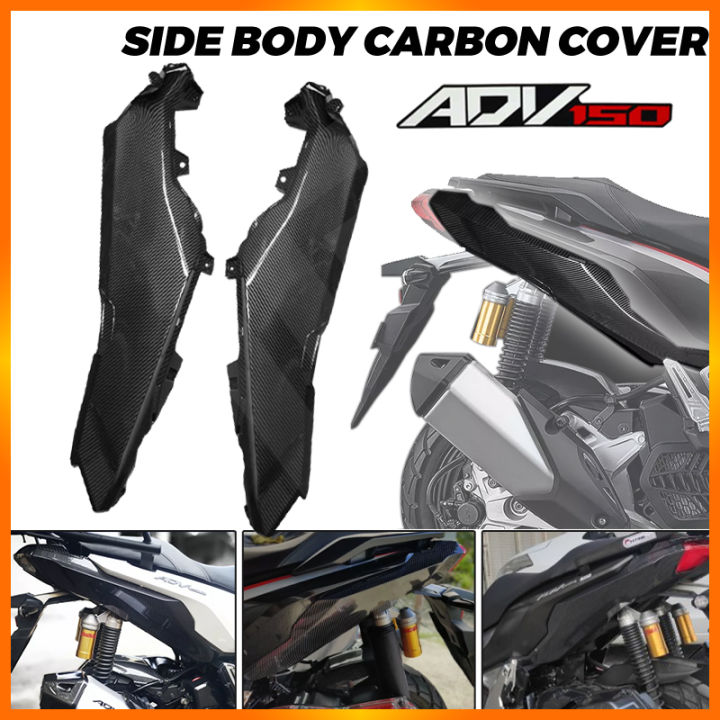 E&M Honda ADV 150 Side Body Carbon Cover ADV150 Protector Accessories ...